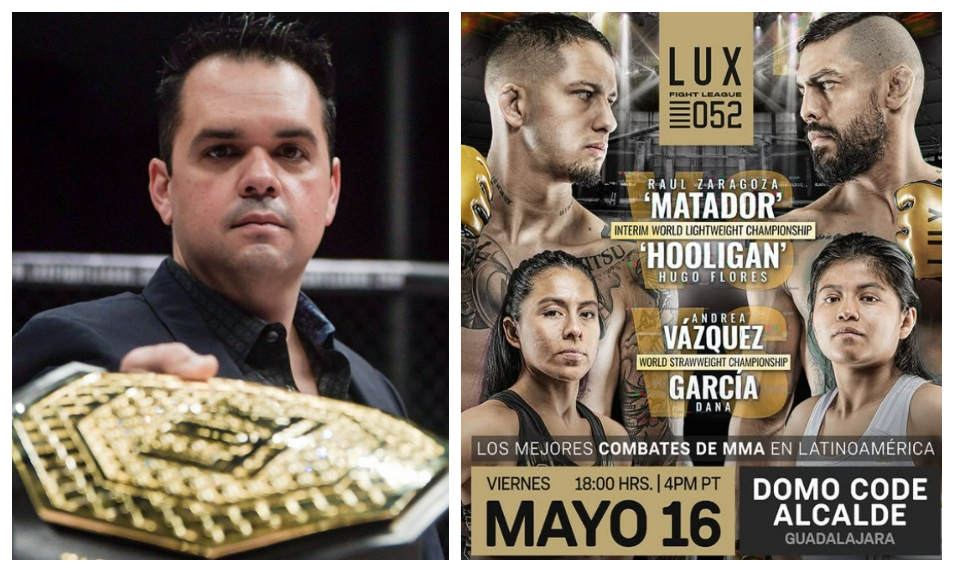 ¡El oro está en juego...! Dos títulos protagonizan la gran noche de LUX 052 en Guadalajara - LUX ...